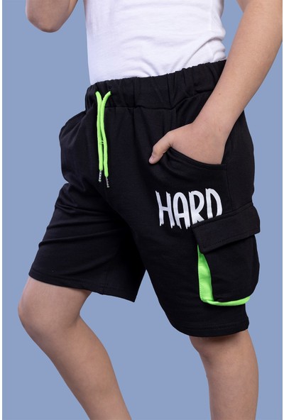 Toontoy Kids Kids Erkek Çocuk Beli Ayarlanabilir Cep Detaylı Baskılı Şort