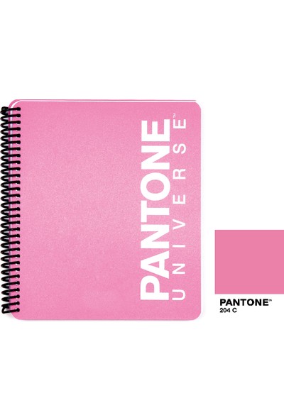 Pantone Pp Kapak Large Boy Çizgili Defter Pembe 93001-5