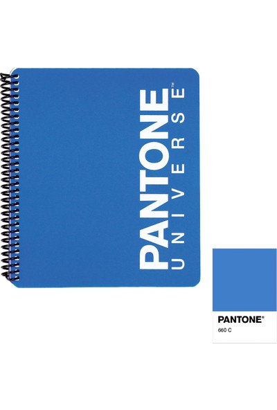 Pantone Pp Kapak Large Boy Çizgili Defter Mavi 93003-9