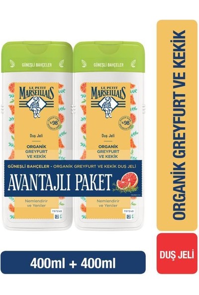 Le Petit Marseillais Greyfurt Kekik Duş Jeli 2'li 400 ml