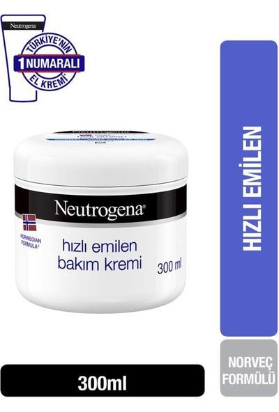 Neutrogena Norveç Formülü Hızlı Emilen Bakım Kremi 300 Ml