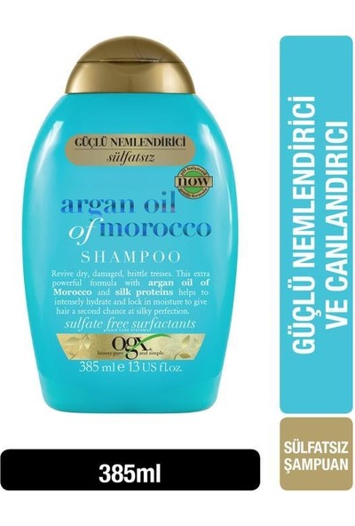 OGX Argan Oil of Morocco Sülfatsız Şampuan 385 ml OGX Argan Oil of Morocco Sülfatsız Şampuan 385 ml