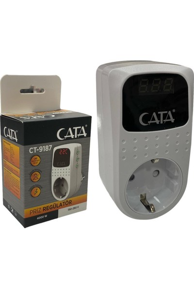 Cata Ct 9187 Akım Korumalı Priz Regülatör