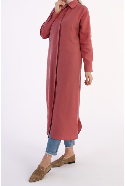 ALLDAY Gizli Patlı Gömlek Elbise