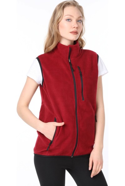 Ghassy Co. Kadın Polar Çok Cepli Trekking Spor Yelek