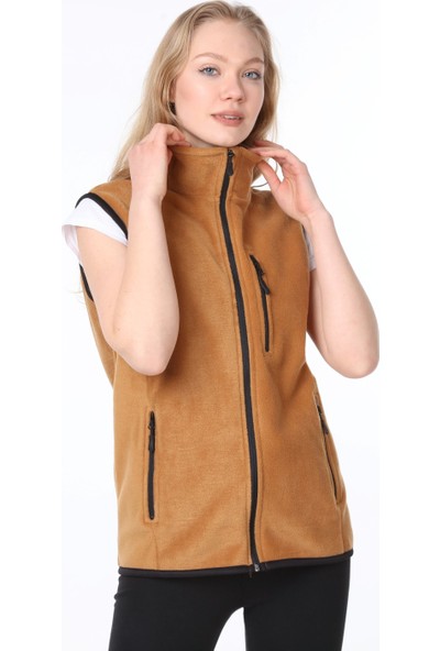 Ghassy Co. Kadın Polar Çok Cepli Trekking Spor Yelek