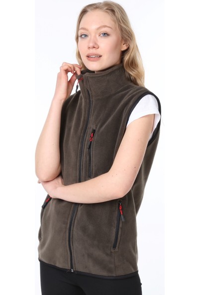 Ghassy Co. Kadın Polar Çok Cepli Trekking Spor Yelek