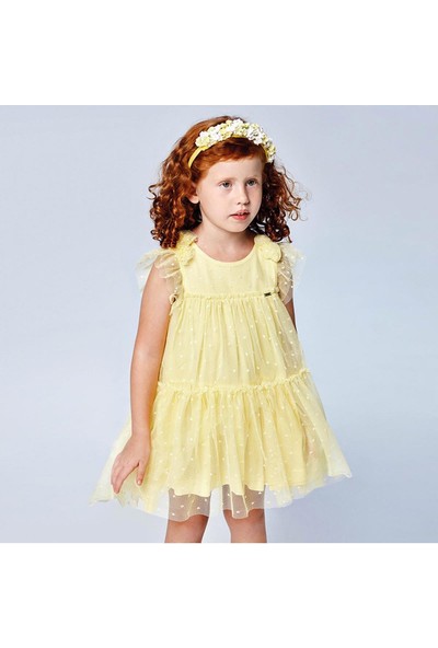 Mayoral 3913 Tüllü Kız Çocuk Elbise