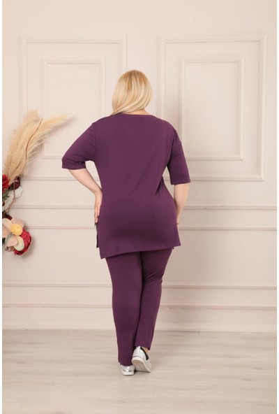 E-mre Kadın Yazlık Büyük Beden Eşofman Takımı