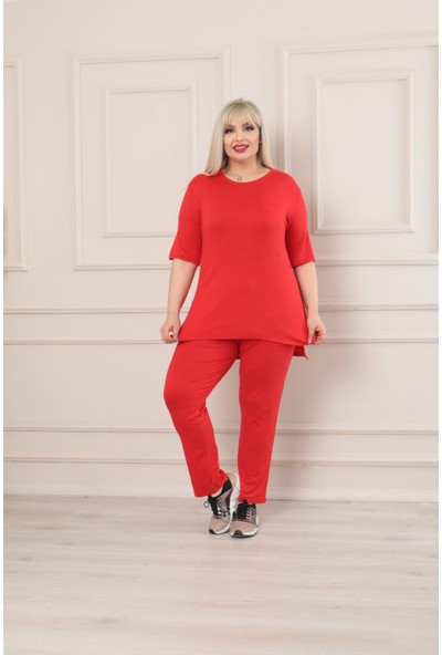 E-mre Kadın Yazlık Büyük Beden Eşofman Takımı