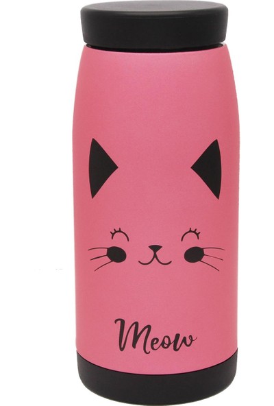 Hayalevi Consept Pembe meow Kedi Tasarım Paslanmaz Çelik Termos Hayalevi Consept Pembe meow Kedi Tasarım Paslanmaz Çelik Termos