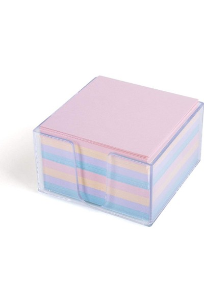Umur Plastik Kutulu Renkli Küp Blok 8.5 x 8.5 cm
