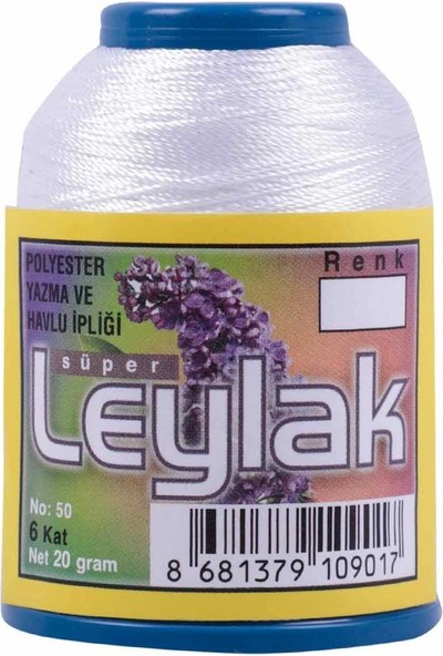 Leylak Oya ve Dantel Ipi 20 gr Kar Beyaz