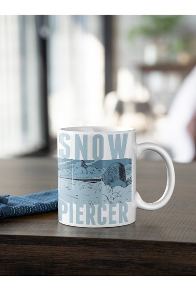 Kio Tasarım Netflix Snowpiercer Baskılı Kahve Çay Kupası Kupa Beyaz Porselen Mug Sevgililer-İş Arkadaşı-Doğum-Günü Hediyesi Hediye