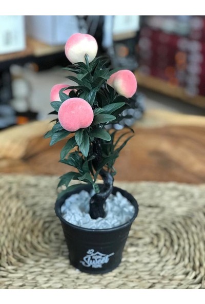 Viva Alışveriş Merkezi Yapay Meyve Ağacı Saksılı Şeftali