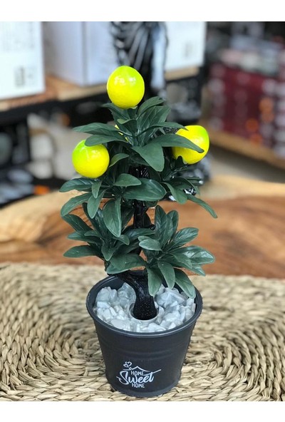Viva Alışveriş Merkezi Yapay Meyve Ağacı Saksılı Limon