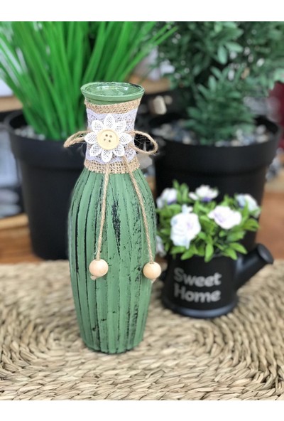 Viva Alışveriş Merkezi Vazo Cam Yeşil