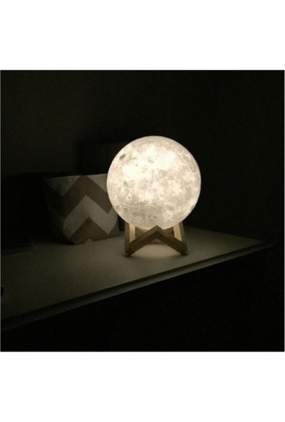Hediye Ofisi 3D Standlı Ay Gece Lambası Dekoratif Küre LED 3D Ay Lamba Hediye Ofisi 3D Standlı Ay Gece Lambası Dekoratif Küre LED 3D Ay Lamba