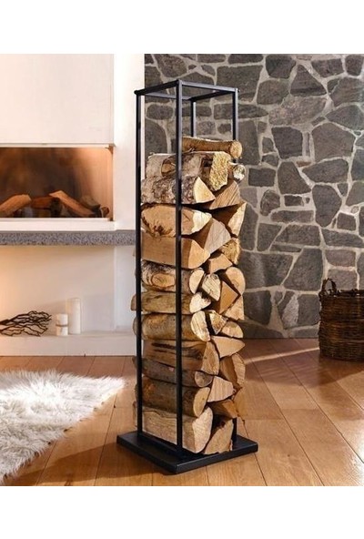 Mavi Trend Dekoratif Ferforje Metal Şömine Odunluk Mavi Trend Dekoratif Ferforje Metal Şömine Odunluk