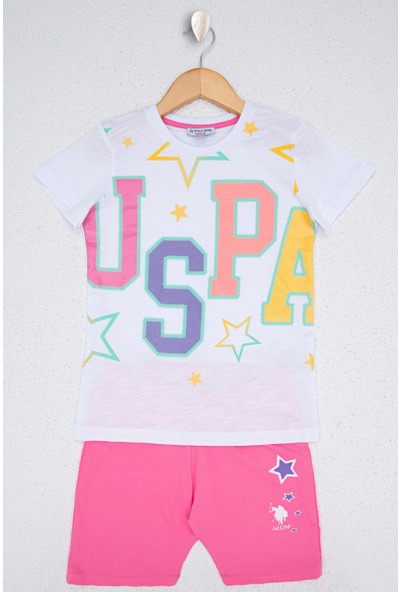 U.S. Polo Assn. Kız Çocuk Beyaz Pijama 50241949-VR013