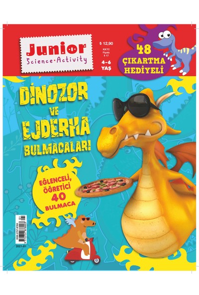 Junior Science Dinazor ve Ejderha Bulmacaları 48 Çıkartma Junior Science Dinazor ve Ejderha Bulmacaları 48 Çıkartma