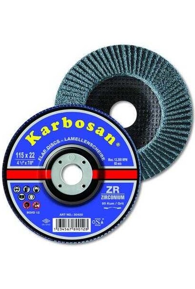 Karbosan 115 Flap Disk Zr 40 983410 Karbosan 115 Flap Disk Zr 40 983410