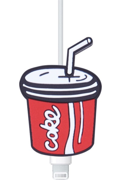 Sevimli Şarj Kablo Koruyucu Figürlü Kablo Coke