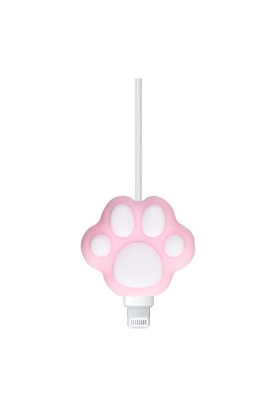 Sevimli Şarj Kablo Koruyucu Figürlü Kablo Pembe Pati Sevimli Şarj Kablo Koruyucu Figürlü Kablo Pembe Pati