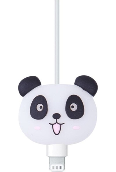 Sevimli Şarj Kablo Koruyucu Figürlü Kablo Panda Sevimli Şarj Kablo Koruyucu Figürlü Kablo Panda