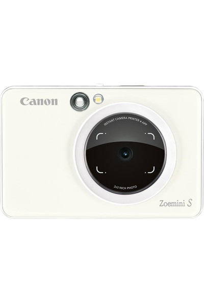 Canon Zoemini S Beyaz Şipşak Fotoğraf Makinesi (Canon Eurasia Garantili)