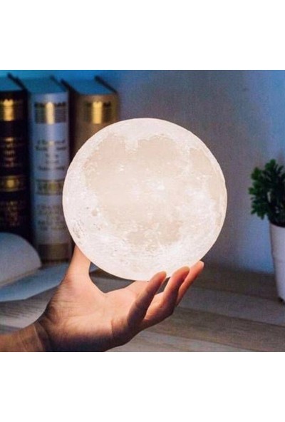 Hediye Filesi 3D Ay Lamba Gece Lambası Beyaz 14 cm Büyük Boy Pilli Moonlıght Hediye Filesi 3D Ay Lamba Gece Lambası Beyaz 14 cm Büyük Boy Pilli Moonlıght