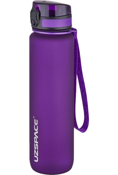 Uzspace Fiftyfifty 1000ML 1 Litre Mor Yeni Koleksyion Tritan Su Matarası