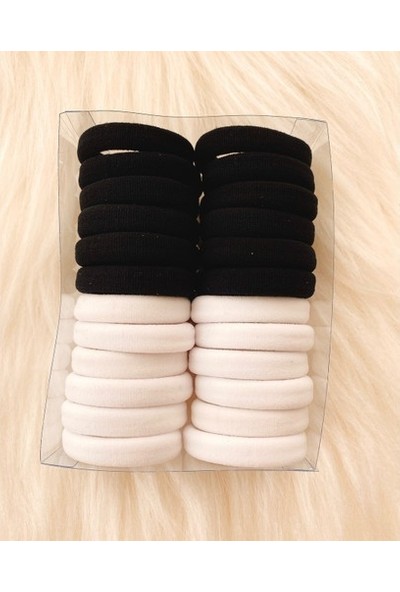 Yeşim Aksesuar Kadın Lüx 24'lü Saç Lastik Toka Seti