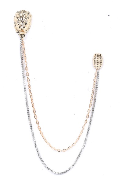 Esgue Aslan Ceket Yaka Iğnesi