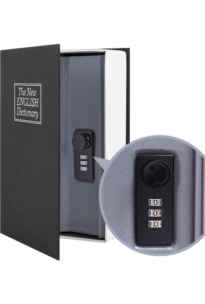 Mühlen Secret Safe 240 Büyük Boy Kitap Şekli Gizli & Şifreli Para ve Değerli Eşya Kasas Mühlen Secret Safe 240 Büyük Boy Kitap Şekli Gizli & Şifreli Para ve Değerli Eşya Kasas