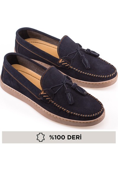 Derimen Nubuk Deri, Yumuşacık, , Loafer Erkek Ayakkabı