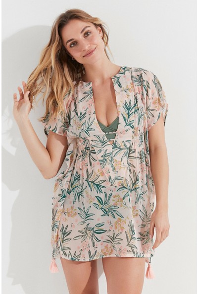 Penti Çok Renkli Basic Desenli Kaftan