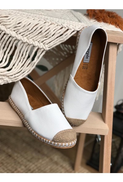 Surpie Shoes Kadın Hasır Detaylı Espadril Surpie Shoes Kadın Hasır Detaylı Espadril