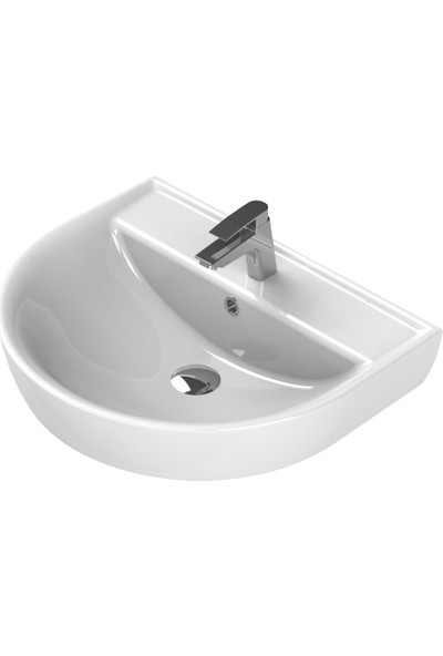 Turkuaz Bella Banyo Lavabo 35*45 cm ve Yarım Ayak Turkuaz Bella Banyo Lavabo 35*45 cm ve Yarım Ayak