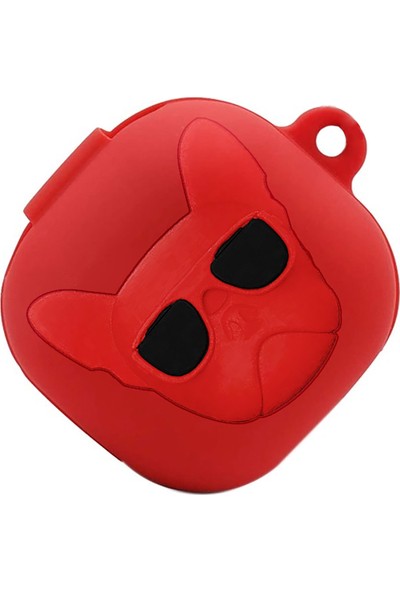 Microsonic Samsung Galaxy Buds Pro Kılıf French Bulldog Kırmızı
