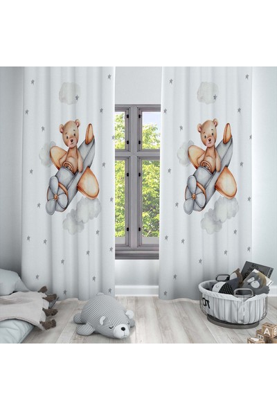 Else Halı Else Uçaklı Ayıcıklı Hayvanlı 3D Desenli Bebek Odası Fon Perde Else Halı Else Uçaklı Ayıcıklı Hayvanlı 3D Desenli Bebek Odası Fon Perde