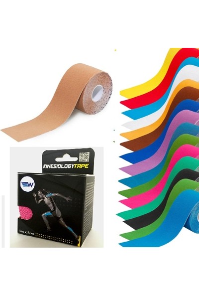 Wıngmed Kınesio Ağrı Sprocu Bandı Renkli 5cm * 5m Uzunluk- W1033 Wıngmed Kınesio Ağrı Sprocu Bandı Renkli 5cm * 5m Uzunluk- W1033