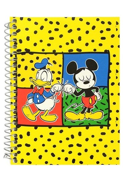 Mickey Mouse Spiralli Defter A6 80 Yaprak Çizgili Desen3 Mickey Mouse Spiralli Defter A6 80 Yaprak Çizgili Desen3