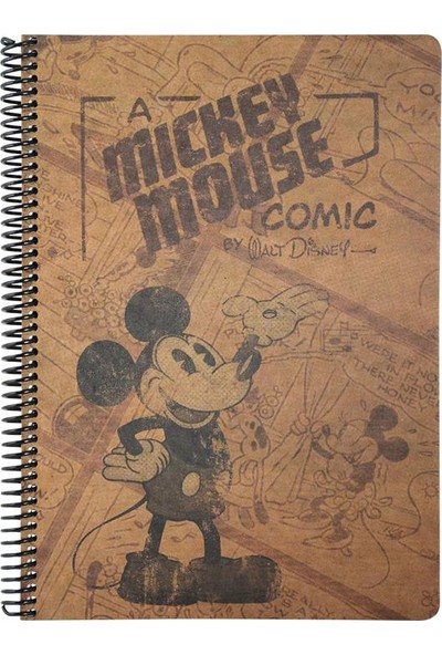 Mynote Mickey Mouse Kraft Defter A4 -100 Yaprak Çizgili - Desen 1 Mynote Mickey Mouse Kraft Defter A4 -100 Yaprak Çizgili - Desen 1