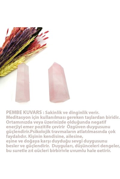 Osmanlı Doğaltaş Pembe Kuvars Piramit Doğal Taş Osmanlı Doğaltaş Pembe Kuvars Piramit Doğal Taş