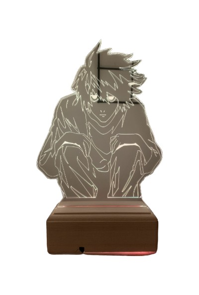 Modiwa Design Death Note L 16 Renk Gece Lambası