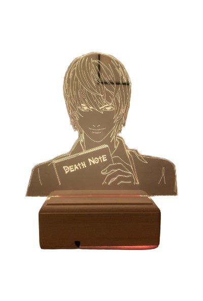 Modiwa Design Death Note Light Yagami 16 Renk Gece Lambası
