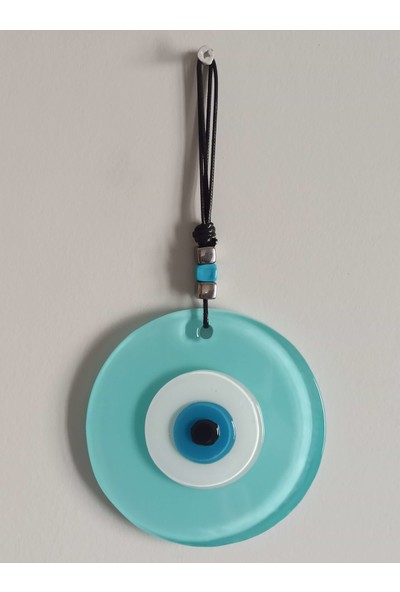 Ovata Nazar Boncuğu Yeşil Renk 12 Santimetre Duvar Süsü Ev Dekorasyon Süsü