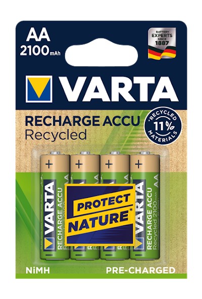 Varta Recharge Accu Recycled Aa 2100 Mah 4'lü Varta Recharge Accu Recycled Aa 2100 Mah 4'lü