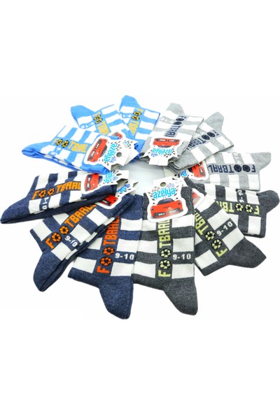 Black Arden Socks 12'li Erkek Çocuk Çorabı 9-10 Yaş BT-0252